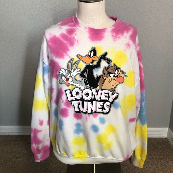 Warner Bros. | Sweaters | Looney Tunes Tie Dye Pullover | Poshmark